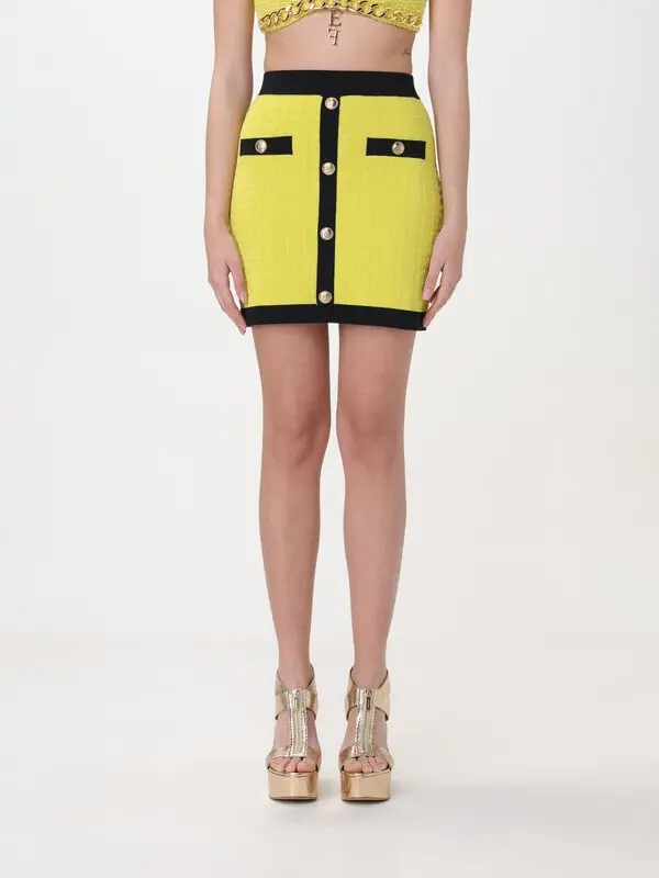 Elisabetta Franchi Button Detailed Mini Skirt