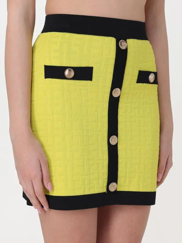 Elisabetta Franchi Button Detailed Mini Skirt