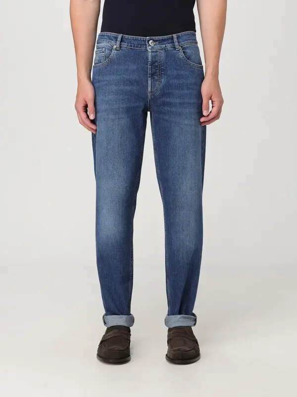 Brunello Cucinelli Straight Leg Jeans - Blue