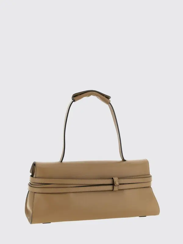 Moschino Tie Me Nappa Leather Bag - Beige