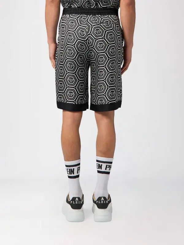Philipp Plein Monogram Silk Shorts