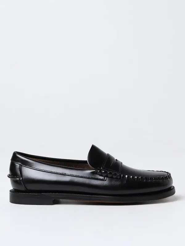 SEBAGO Classic Dan Brushed Leather Loafers - Black