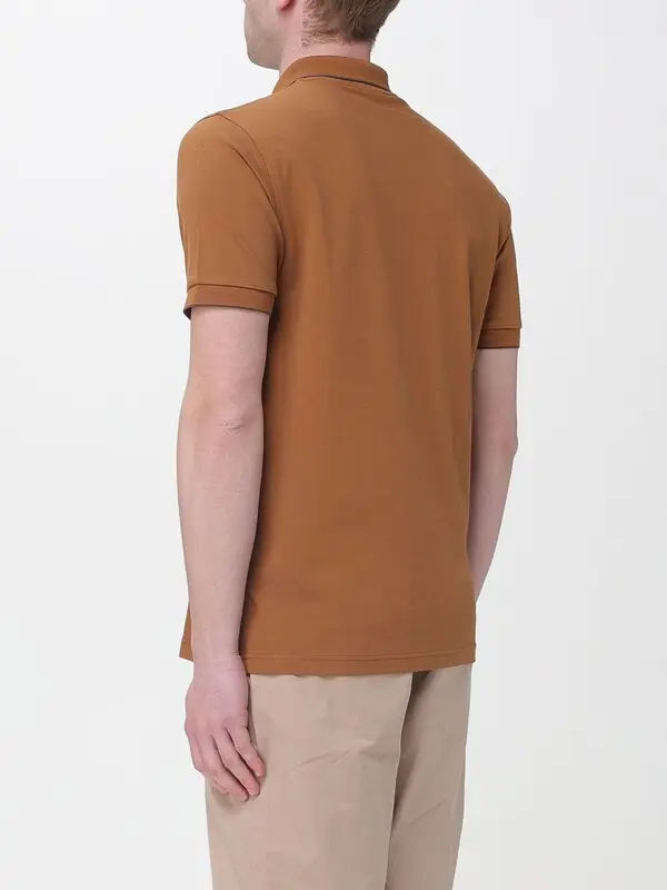 SUN 68 Cotton Polo Shirt - Brown