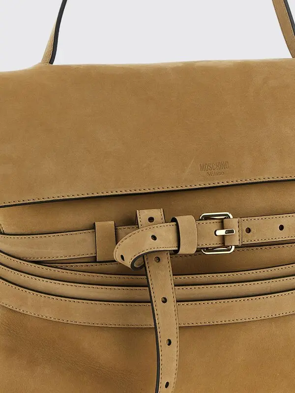 Moschino Tie Me Suede Bag