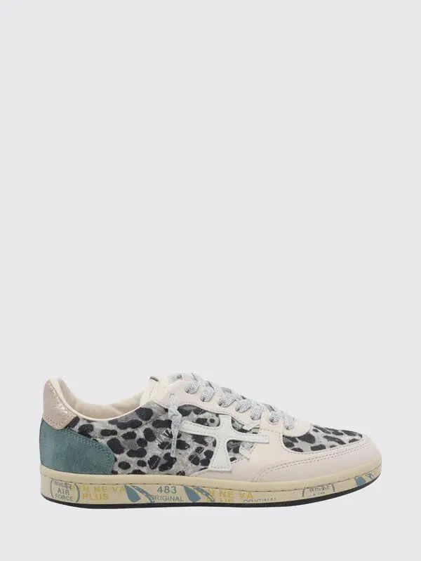 Premiata Bskt Clad Leather Sneakers With Studs