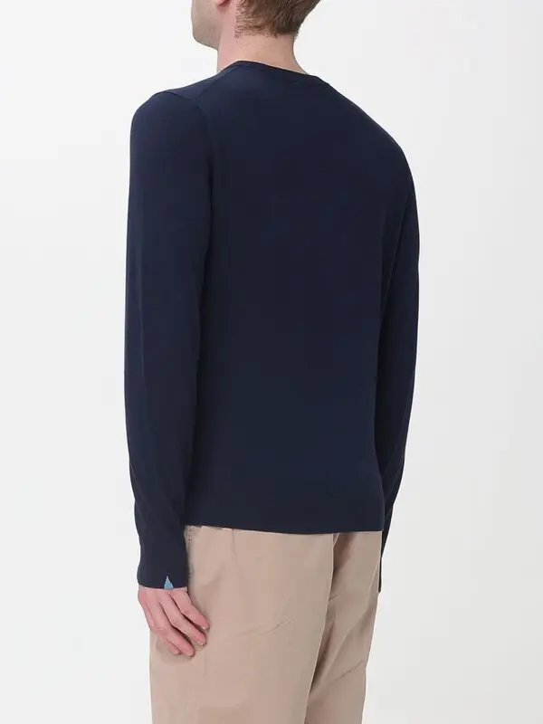 SUN 68 Cotton Crew Neck Pullover - Navy