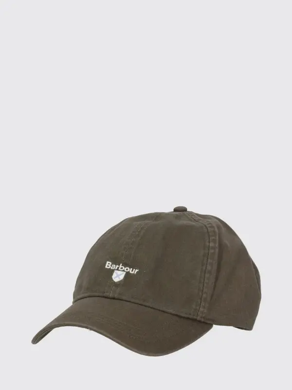 Barbour Cascade Cotton Baseball Cap With Embroidered Logo - Green