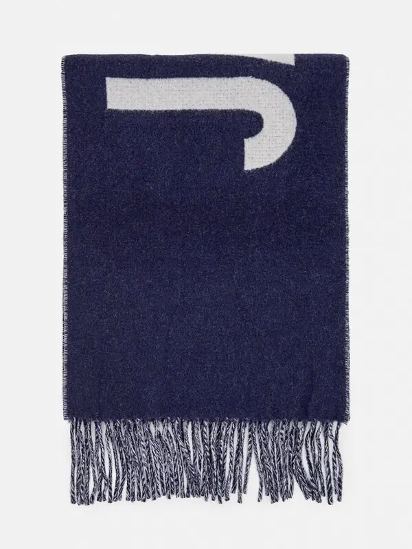 Jacquemus Wool Scarf With Macro Logo