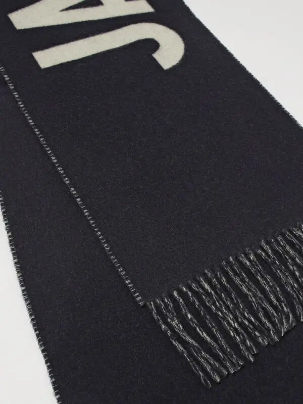 Jacquemus Wool Scarf With Macro Logo