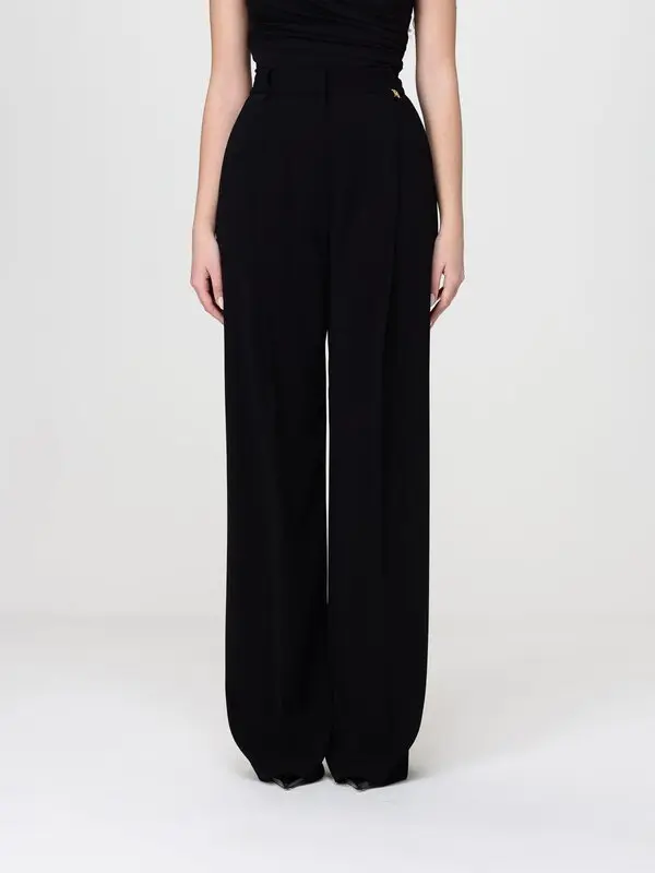 Elisabetta Franchi Crêpe Classic Trousers - Black