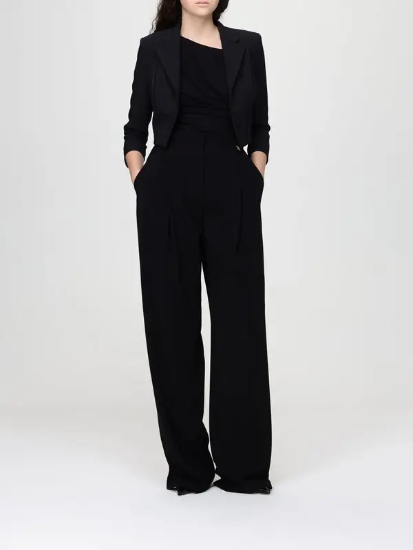 Elisabetta Franchi Crêpe Classic Trousers - Black
