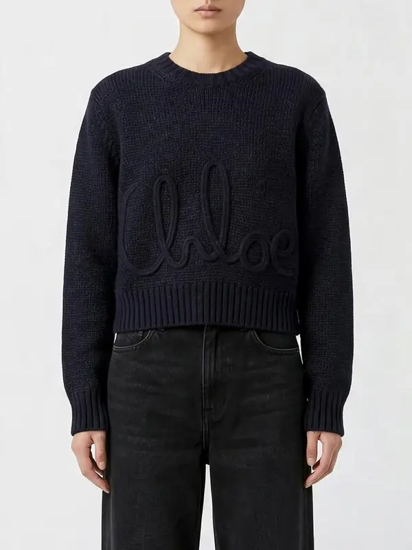 Chloé Wool And Silk Crewneck Pullover