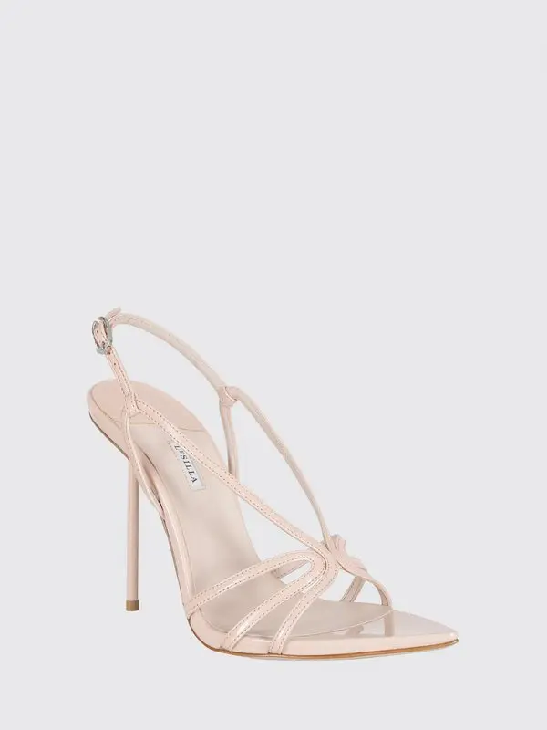 LE SILLA Patent Leather Slingback Stiletto Sandals