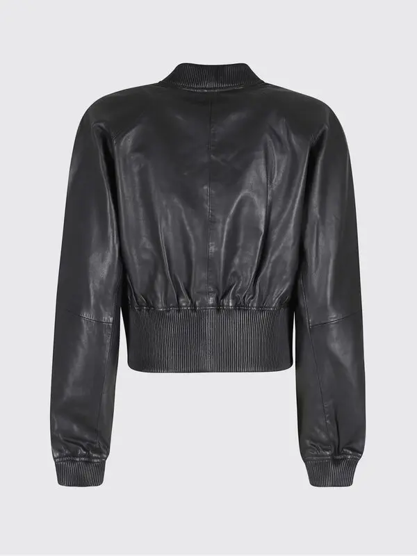 HERSKIND Lambskin Leather Bomber Jacket