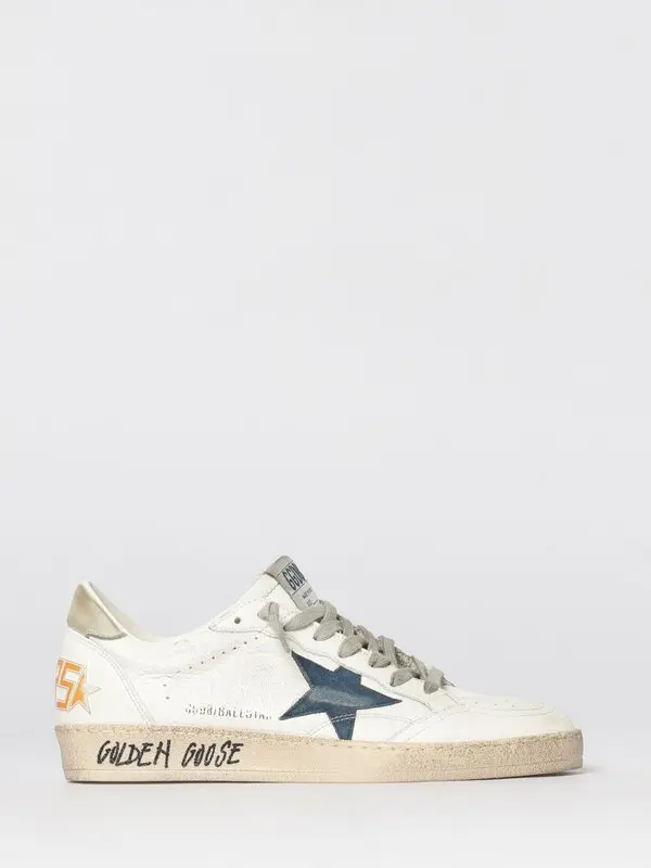 GOLDEN GOOSE Ball Star Leather Low-top Sneakers With Distressed Effect