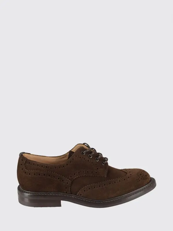 TRICKER'S Suede Brogue Derby Shoes