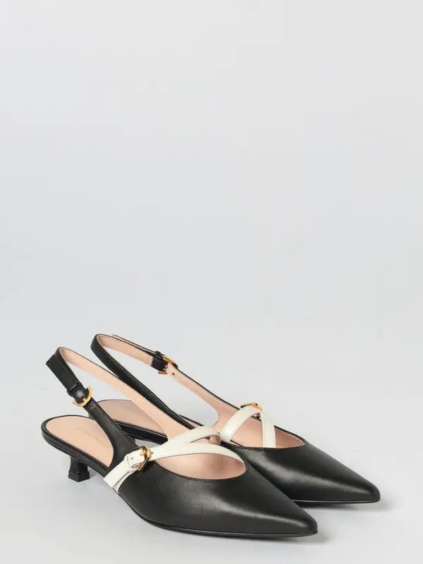 COCCINELLE Ginko Leather Slingback Pumps