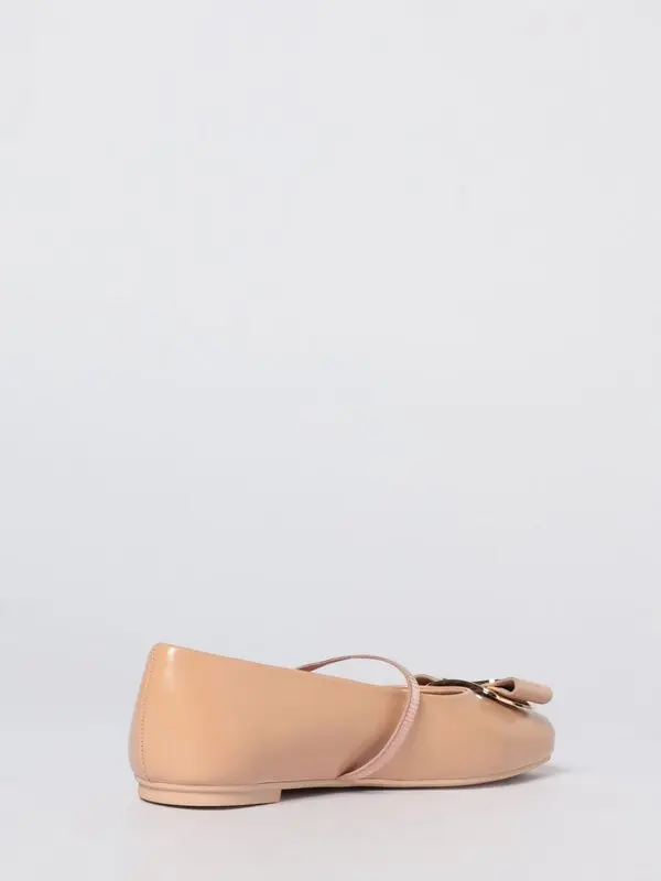 FERRAGAMO Vara Flat Ballerinas - Beige