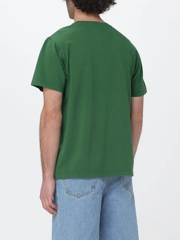 JW Anderson Cotton Crew Neck T-shirt With Logo - Green