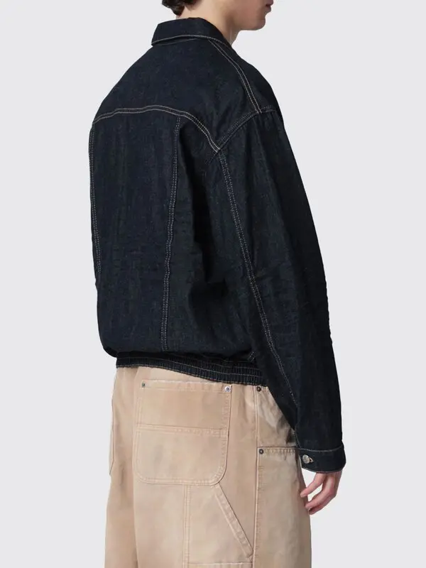 Dsquared2 Cotton Denim Jacket With Zip Closure