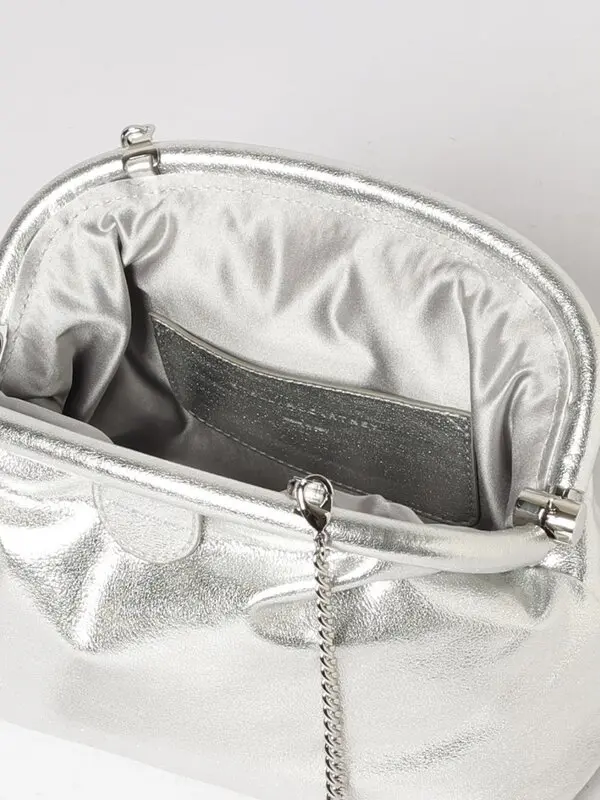 Stella McCartney Laminated Faux Leather Clutch