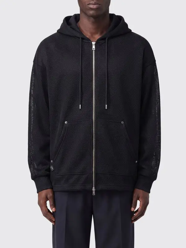 WOOYOUNGMI Textured Full Zip Hoodie