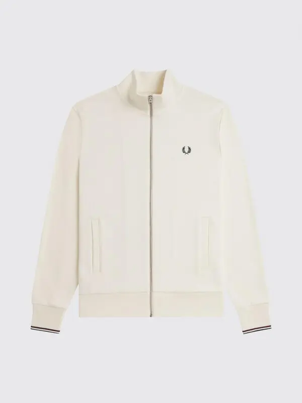 Fred Perry Cotton Zip-up Sweatshirt