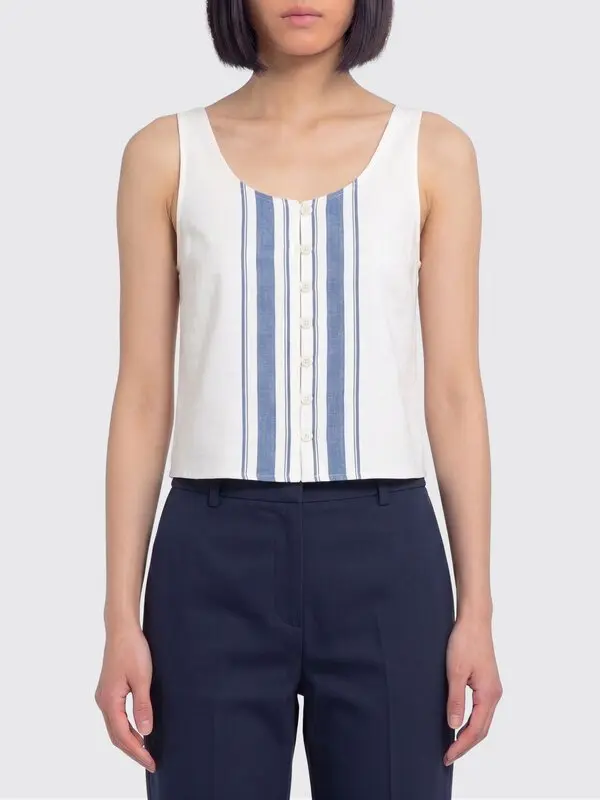 LOW CLASSIC Cotton And Linen Blend Top