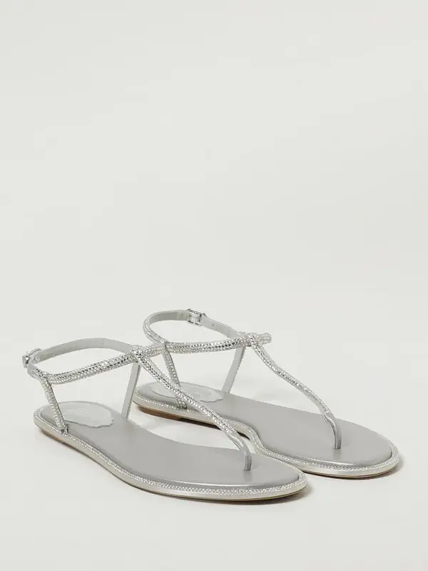 Rene Caovilla Embellished Flat Sandals