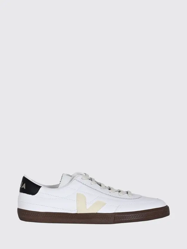 VEJA Panenka Low Top Sneakers In O.t. Leather With Contrast Logo - White