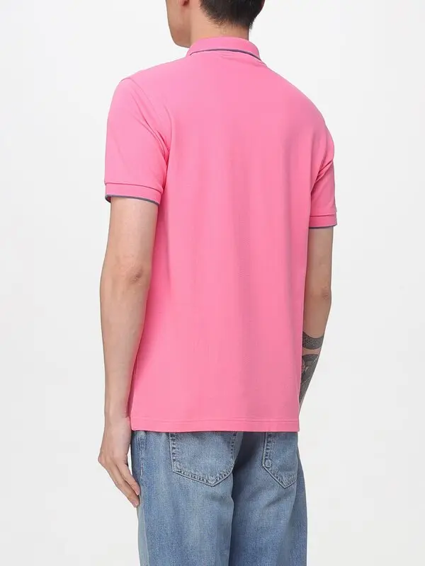 SUN 68 Cotton Polo Shirt - Fuchsia