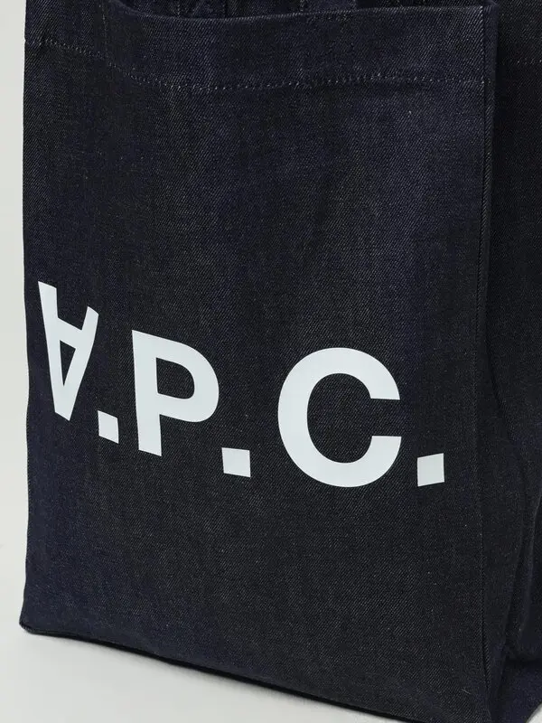 A.p.c. Laure Cotton Denim Tote Bag