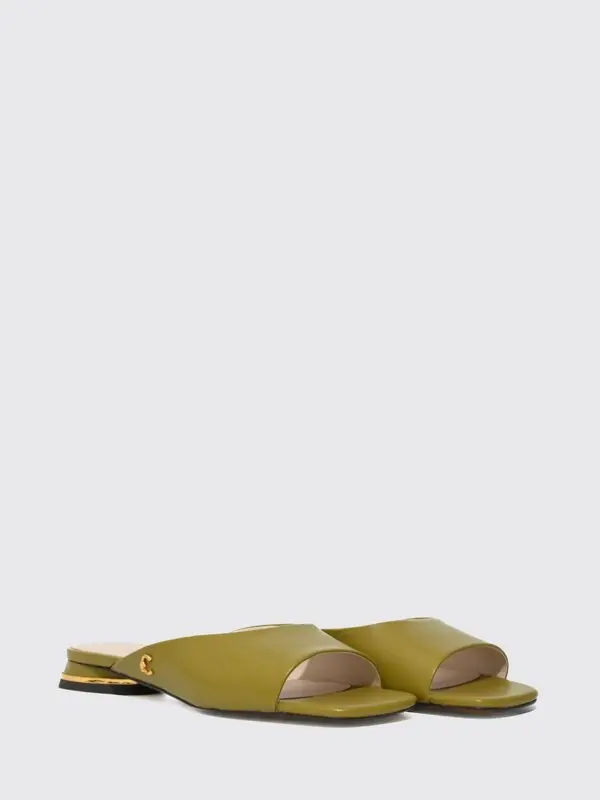 COCCINELLE Leather Mules With Square Toe