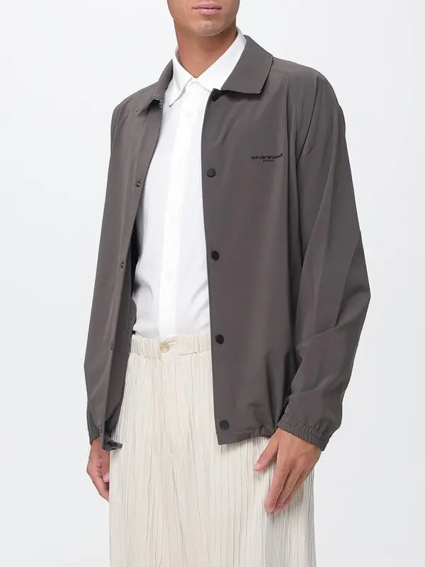 Emporio Armani Polyester Viscose Blend Shirt Jacket