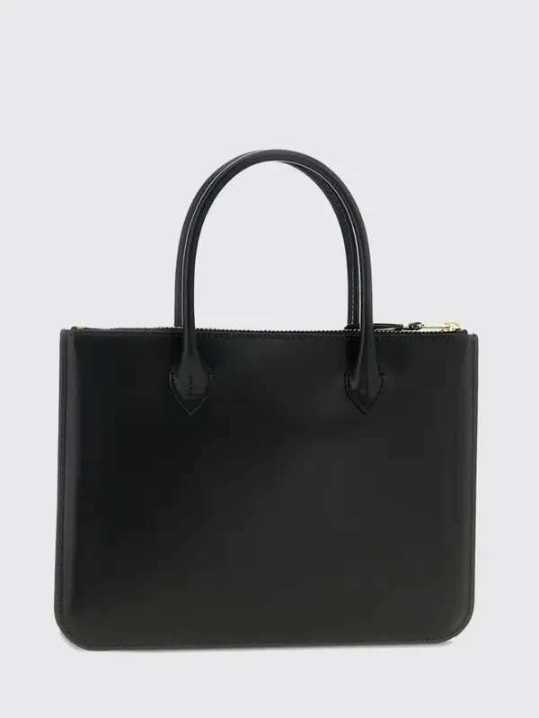 Comme Des Garçons Handles Leather Bag - Black