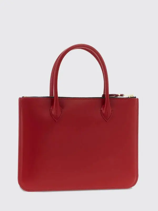 Comme Des Garçons Handles Leather Bag - Red