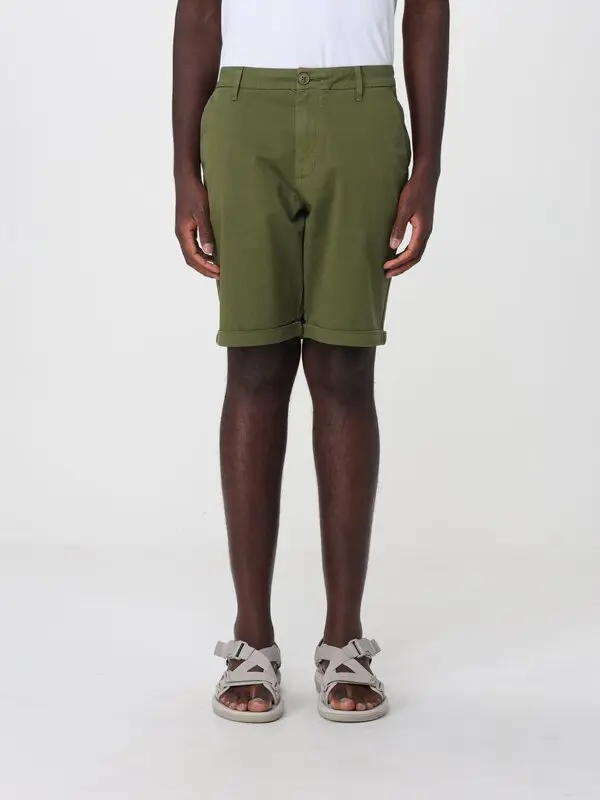 SUN 68 Cotton Shorts - Green