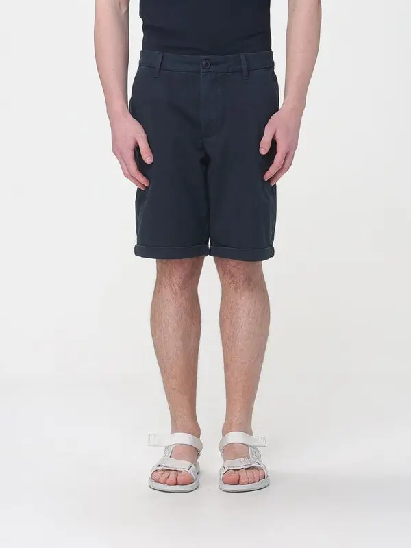 SUN 68 Cotton Shorts - Navy