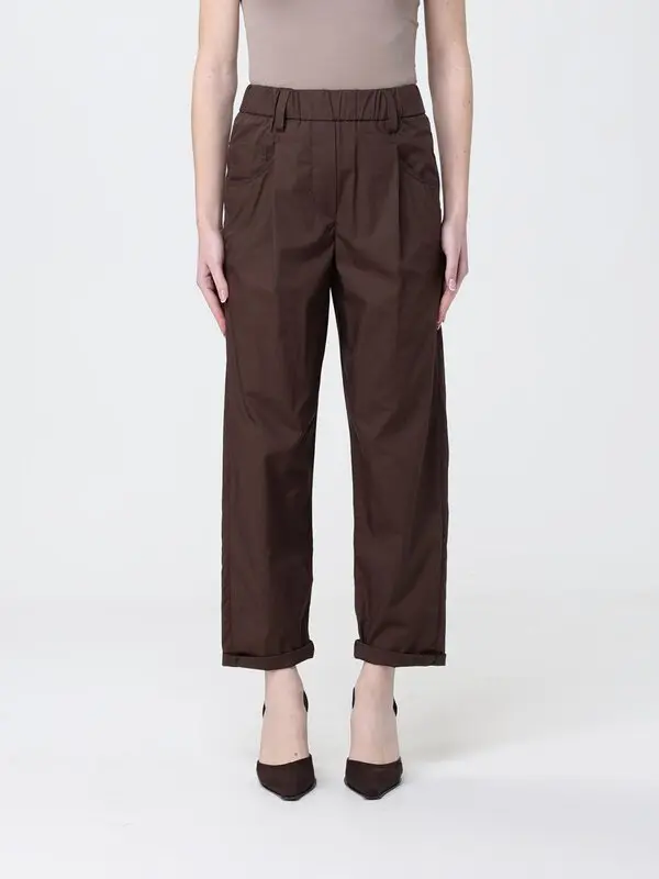 Brunello Cucinelli Slim Fit Cotton Trousers