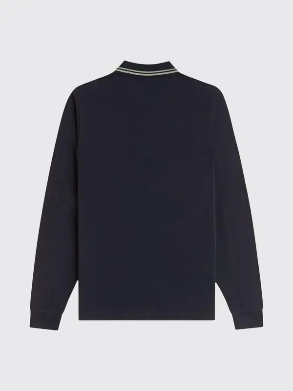 Fred Perry Cotton Polo Shirt With Logo - Navy