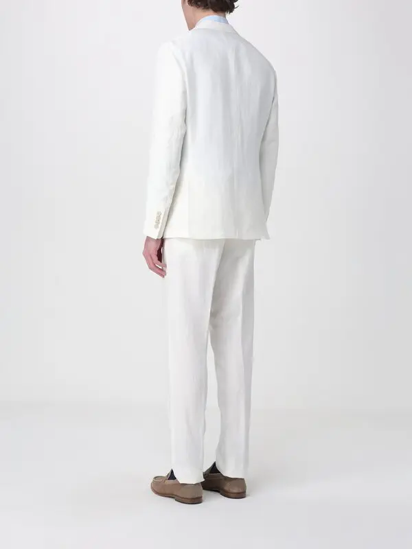 Eleventy Suit Colour - White