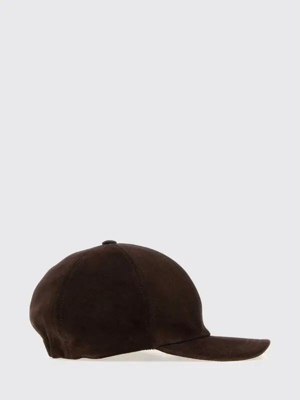 Valentino Garavani Suede Baseball Cap With Vlogo Signature - Dark