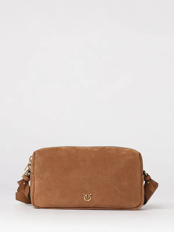 Pinko Horizontal Medium Suede Shoulder Bag
