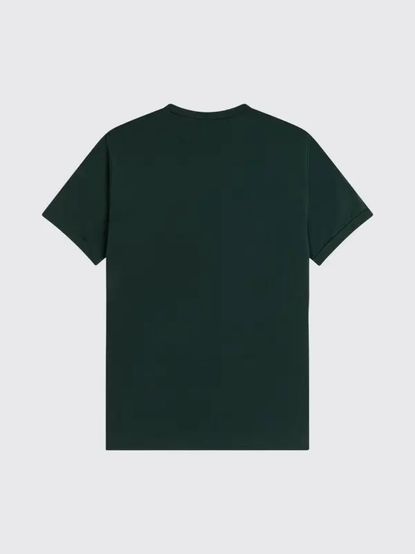 Fred Perry Cotton T-shirt With Mini Logo - Green