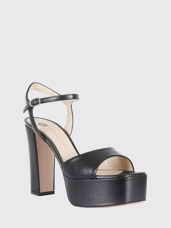 Roberto Festa Addis Laminated Leather Heeled Sandals