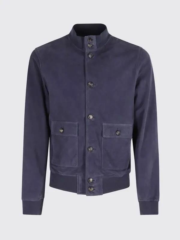 STEWART Suede Bomber Jacket