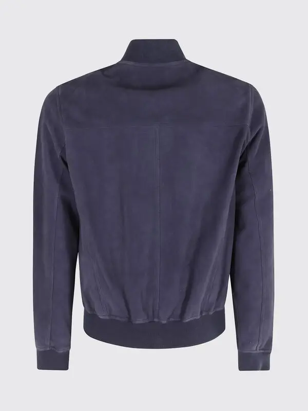 STEWART Suede Bomber Jacket