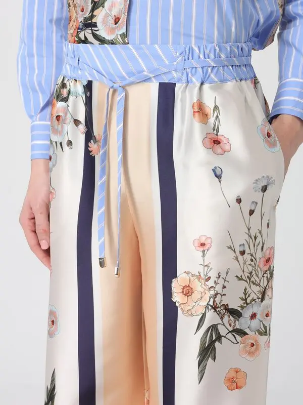 Liu Jo Printed Wide-leg Trousers