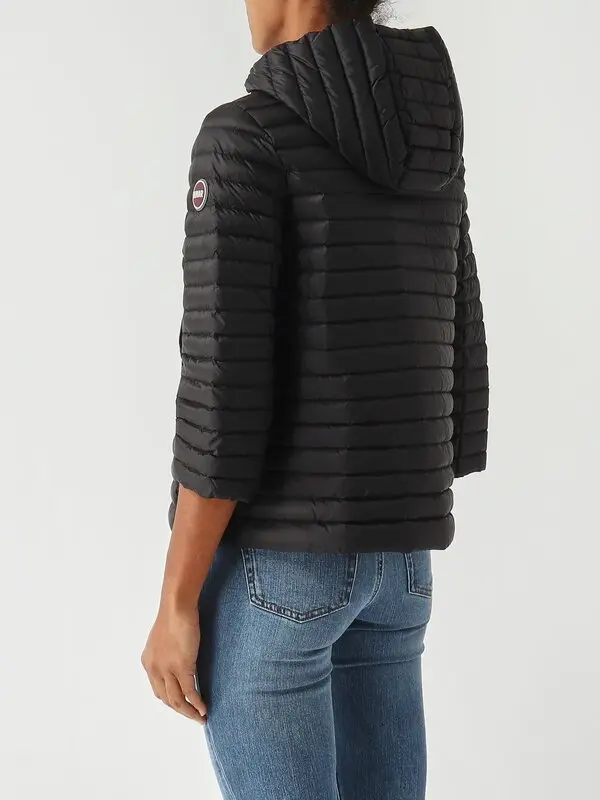 COLMAR Nylon Hooded Down Jacket - Black