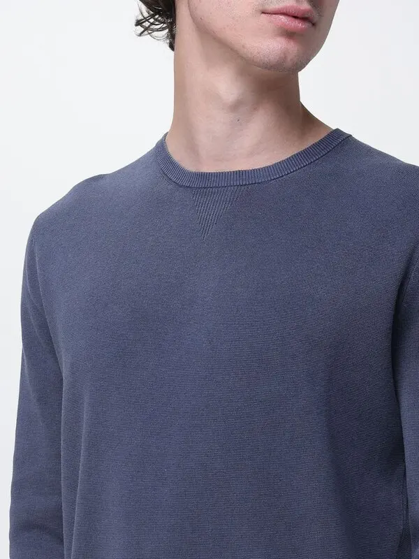 ECOALF Organic Cotton And Linen Crew Neck Jumper - Blue